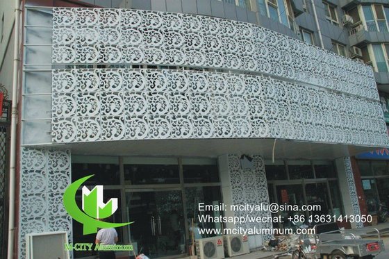 PVDF laser cutting Aluminum decorative wall panel cnc cutting perforated panel sheet for facade curtain wall, screen