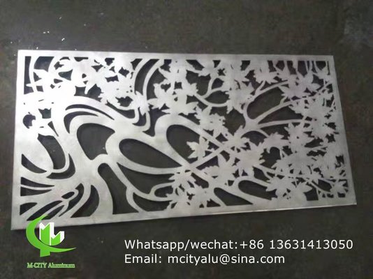 laser cut aluminum decorative wall panel for window, screen, wall cladding