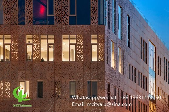 PVDF cnc laser cutting Aluminum decorative wall panel cnc cutting perforated panel sheet for facade curtain wall, screen