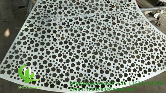 laser cut aluminum perforated carved decorative wall panel for window, screen, wall