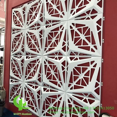 Aluminum decorative wall panel cnc cutting perforated panel sheet for facade curtain wall, screen