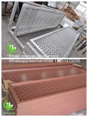 PVDF cnc laser cutting Aluminum decorative wall panel cnc cutting perforated panel sheet for facade curtain wall, screen