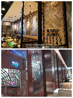 Aluminum decorative wall panel cnc cutting perforated panel sheet for facade curtain wall, screen