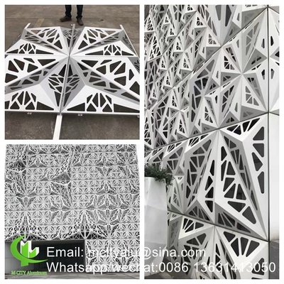 Aluminum decorative cnc cutting perforated panel sheet for facade curtain wall, screen