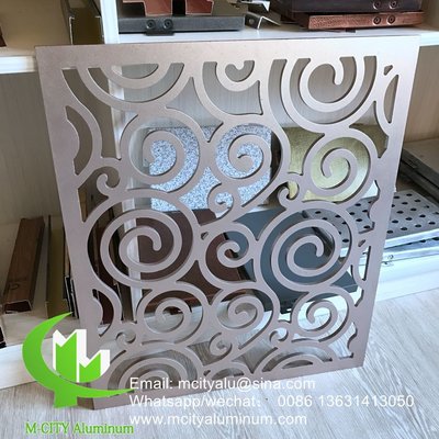 PVDF metal facade Aluminum decorative wall panel cnc cutting perforated panel sheet for facade curtain wall, screen