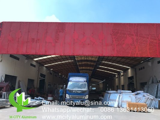 PVDF metal facade Aluminum wall panel cnc cutting perforated panel sheet for facade curtain wall, screen