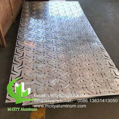 PVDF metal facade Aluminum wall panel cnc cutting perforated panel sheet for facade curtain wall, screen