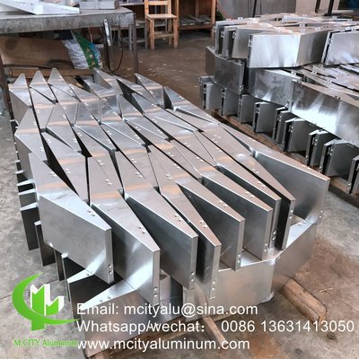 PVDF metal facade Aluminum wall panel cnc cutting perforated panel sheet for facade curtain wall, screen