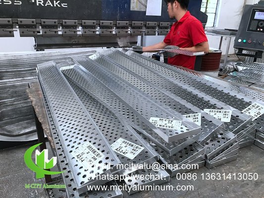 Metal facade Aluminum decorative screen panel cnc cutting perforated panel sheet for facade curtain wall, screen