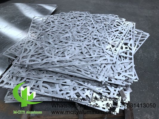 powder coated Aluminum decorative screen panel cnc cutting perforated panel sheet for facade curtain wall, screen