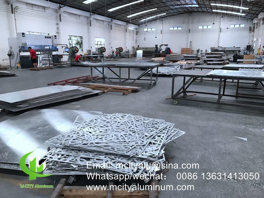 PVDF cnc laser cutting Aluminum decorative wall panel cnc cutting perforated panel sheet for facade curtain wall, screen