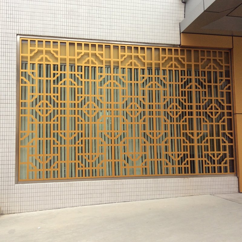 laser cut aluminum perforated carved decorative wall panel for window, screen, wall