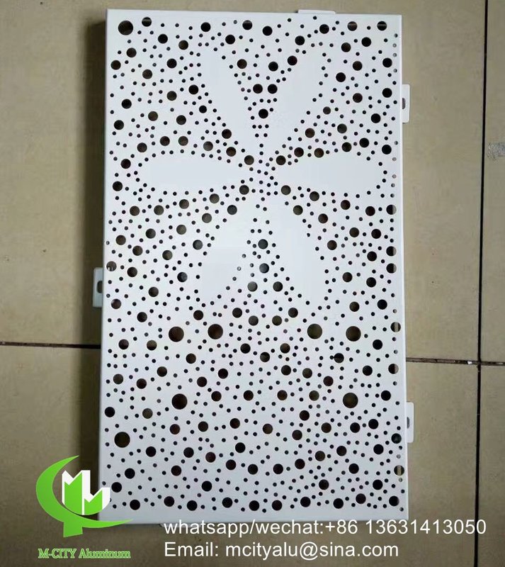 PVDF metal facade Aluminum wall panel cnc cutting perforated panel sheet for facade curtain wall, screen