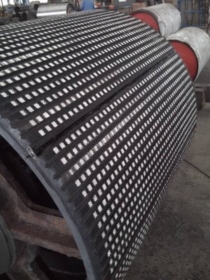 2150*500*15 mm Coal Mining Used Head Pulley Rubber Ceramic Covering