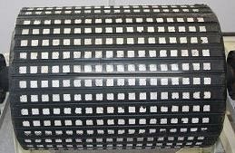 Pulley Lagging Length 1450mm  Conveyor Head Pulley Rubber Ceramic Covering