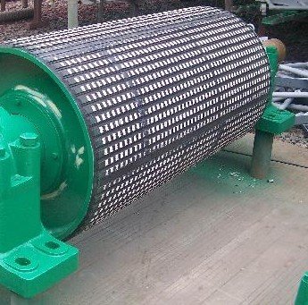 15 MM Steel Cement Machinery Coal Mining Conveyor  Pulley Lagging