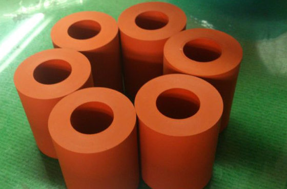 Shore A 55, Shore A 60 Red color hot stamping rubber silicone roller