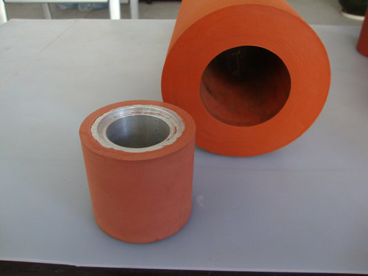 Shore A 55, Shore A 60 Red color hot stamping rubber silicone roller