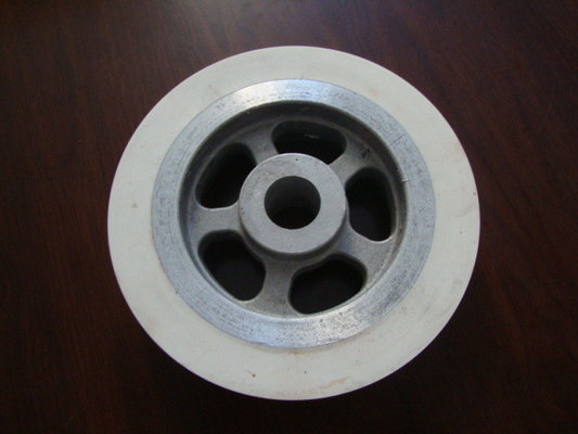 Shore A 55, Shore A 60 white color metal core rubber silicone roller