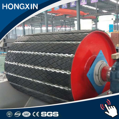 1830 mm * 138 * 15 mm Belt Conveyor Drum Rubber Lagging Sheet