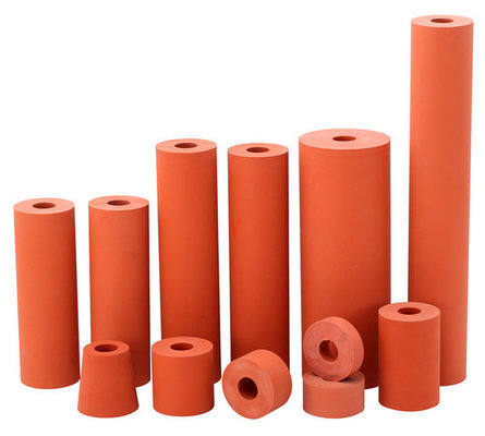 300C high temperature resistant 45 shore a red color lamination rubber silicon rollers