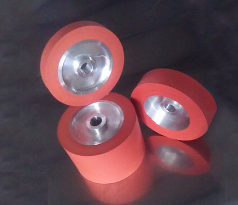 300C high temperature resistant 45 shore a red color lamination rubber silicon rollers