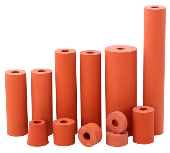 300C high temperature resistant 45 shore a red color lamination rubber silicon rollers