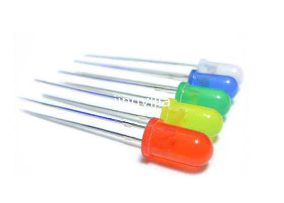 Super brightness 5mm round LED diodes colors diffused with top quality