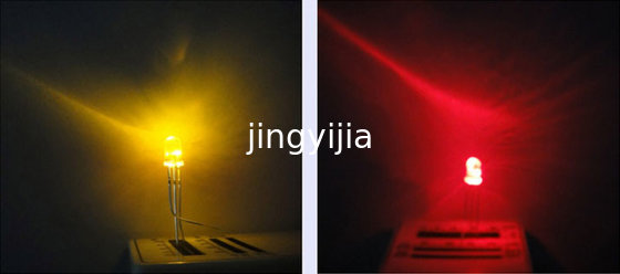 Clear lens Led Light super bi-color red yellow 3mm round small led diodes led lamp