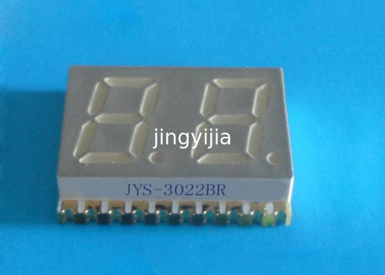 Cheap price 0.3inch dual 2 digits SMD 7 segments led display with super red JYS-3022BR