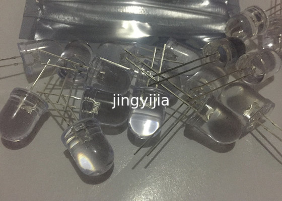 High power 10mm Round Long Pins LED Diodes with super Yellow 30 120 Viewing Angle