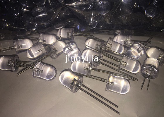 High power 10mm Round Long Pins LED Diodes with super Yellow 30 120 Viewing Angle
