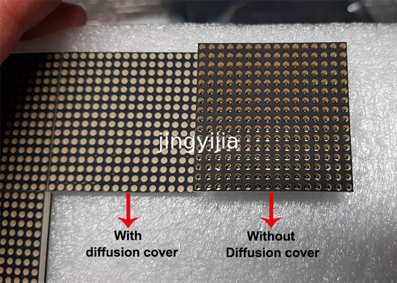 Film cover 16*16 indoor outdoor led dot matrix display with small 256 pcs mini dots