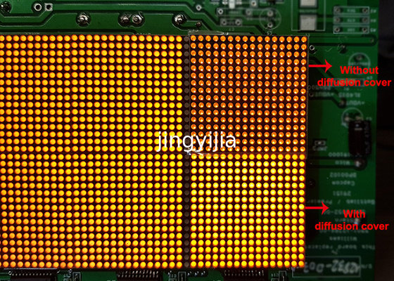Film cover 16*16 indoor outdoor led dot matrix display with small 256 pcs mini dots