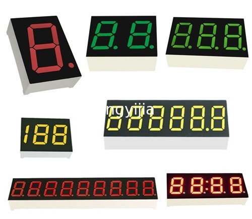 OEM led 7 segment display with multi-color CA/CC high quality seven segment led numberic display