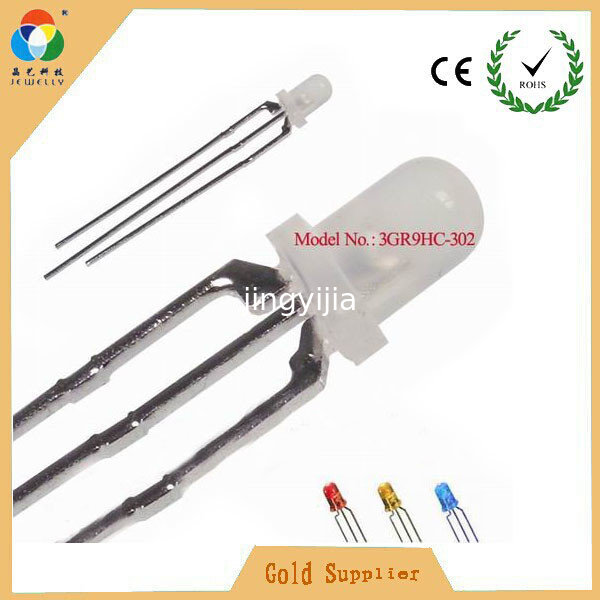 Best selling products led lamp 3mm round led diodes with  Bi-color