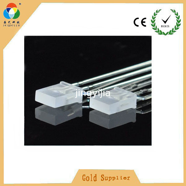 2*5*7mm Square diffused lens led diodes bi-color super red green