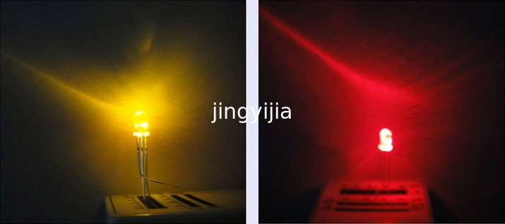 Clear lens Led Light super bi-color red yellow 3mm round small led diodes led lamp