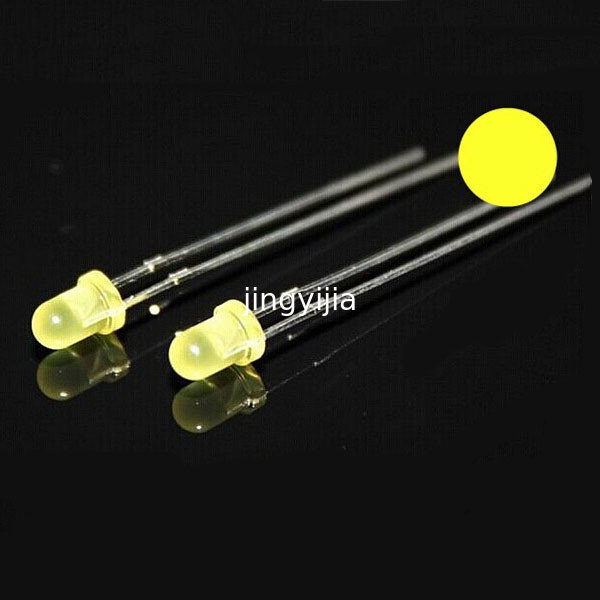 Factory price 3mm round led lamp super yellow mini light emitting diode