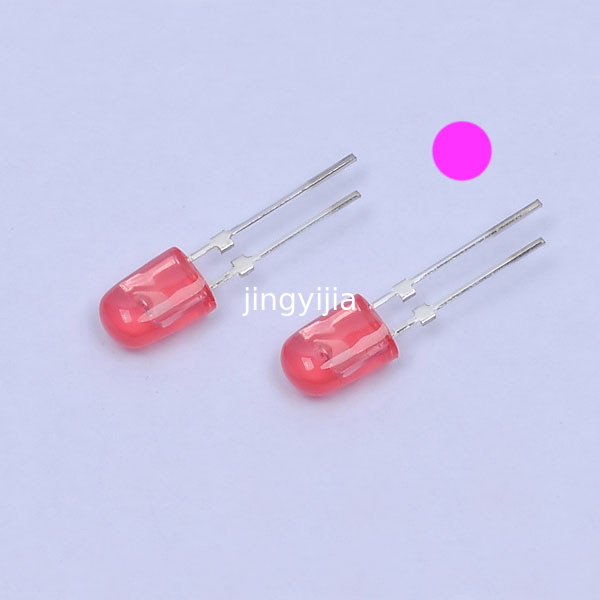 546 short pins oval super pink diode led for indoor &amp; outdoor led module display