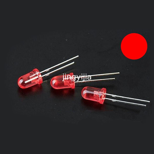 Factory price 2018 best selling products mini red color diffused lens 5mm round led diode​s