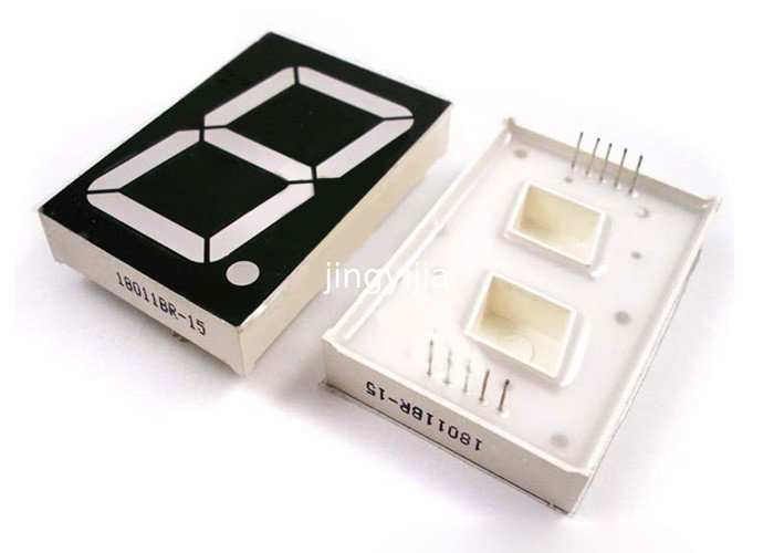 Large 1.8 inch 7 segment 1 digit single LED Numeric Module Display with Black Surface