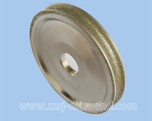 Electroplate diamond abrasive grinding wheel for glass